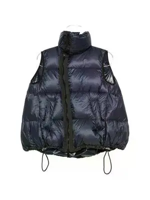 Sacai Quilted Zip-up Gilet - Blue