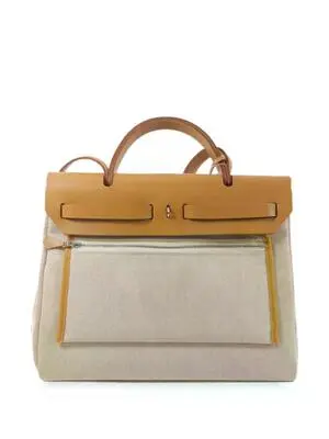 Hermès Herbag Canvas Handbag