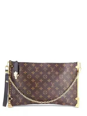 LOUIS VUITTON Monogram Canvas Shoulder Bag - Brown