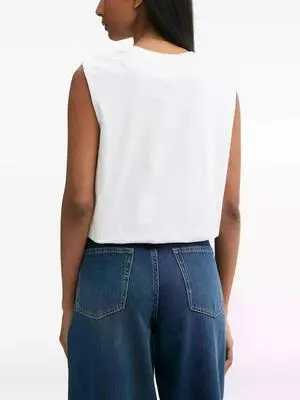 Rag & Bone Mica Elasticated-hem Top - White