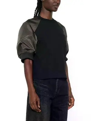 Sacai Panelled Raglan-sleeve T-shirt