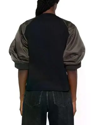 Sacai Panelled Raglan-sleeve T-shirt