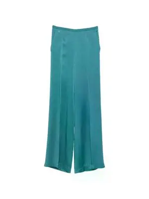 FORTE_FORTE Satin-finish Trousers - Blue