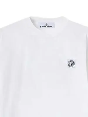 Stone Island Logo-patch Long-sleeve T-shirt - White
