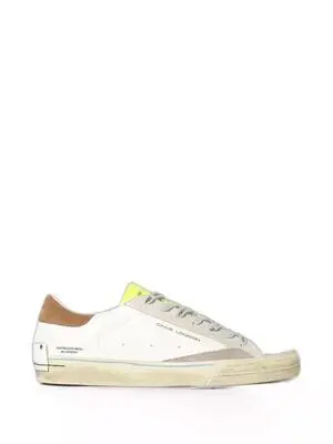 CRIME LONDON Distressed 2.0 Leather Sneakers - White