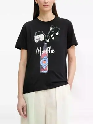 Munthe Bilcis Graphic-print T-shirt - Black