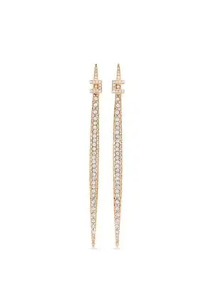 Elisabetta Franchi Crystal-embellished Drop Earrings - Gold