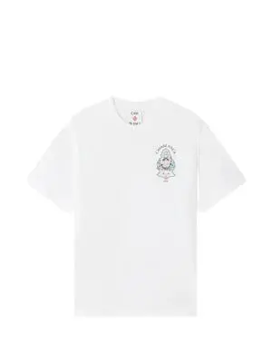 Casablanca Hotel Emblem Graphic-print T-shirt - White