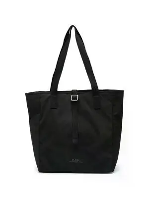 A.p.c. Logo-detail Shoulder Bag - Black