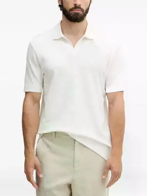 Marc O'polo V-neck Textured-finish T-shirt - White