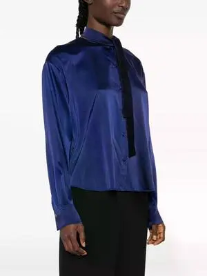 FORTE_FORTE Satin Button-up Shirt