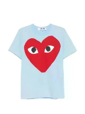 Comme Des Garçons Heart-print T-shirt - Blue