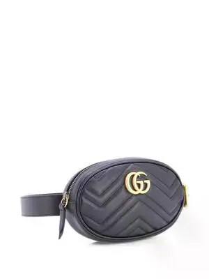 Gucci Gg Marmont Matelassé Leather Belt Bag