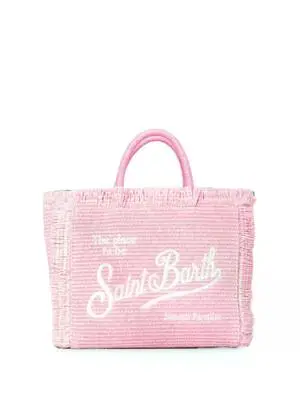 MC2 SAINT BARTH Colette Logo-embroidered Tote Bag - Pink