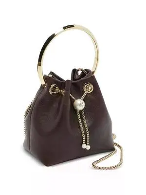 JIMMY CHOO Bon Bon Bucket Bag - Red