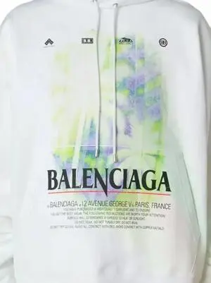 Balenciaga Graphic Print Hoodie