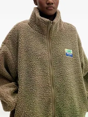 American Vintage Logo-patch Borg Jacket