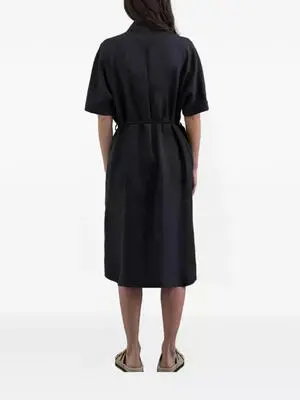 MOORER Linai-glx Belted Midi Dress