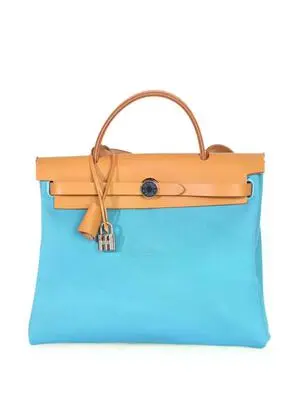 Hermès 2022 Pm 31 Herbag Zip Handbag - Blue
