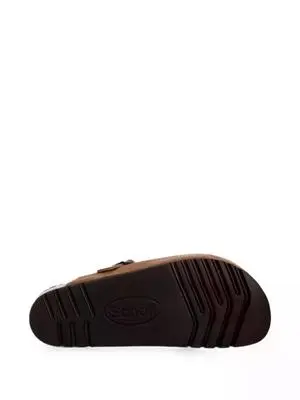 DR. SCHOLL'S SHOES Boston Buckle-fastening Suede Slippers