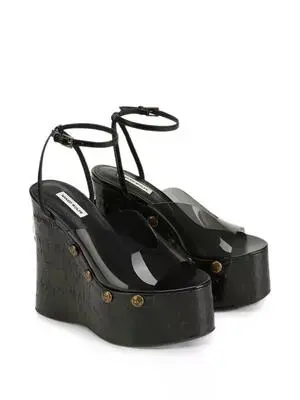 NAKED WOLFE Tiger-lilly Wedge Pumps