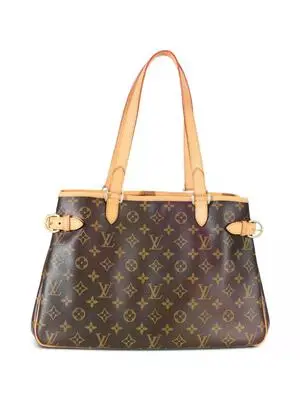 LOUIS VUITTON Monogram Batignolles Tote Bag - Brown