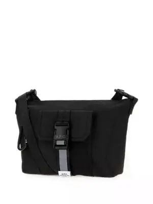 A.p.c. Buckle-fastening Logo-patch Shoulder Bag