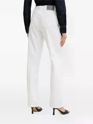 TRUSSARDI Logo Patch Straight Leg Jeans