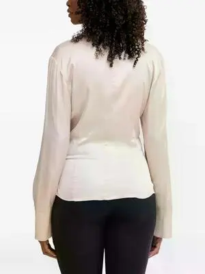 SILVIAN HEACH Satin-finish Slit-cuff Shirt