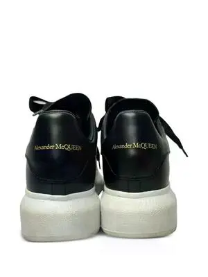 Alexander McQueen Alexander McQueen Black Calf Leather Oversized Sneakers Black
