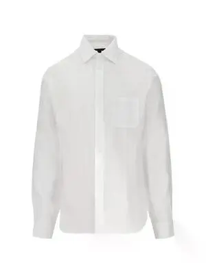 Sease Classic Bd Linen Chest-pocket Shirt - White