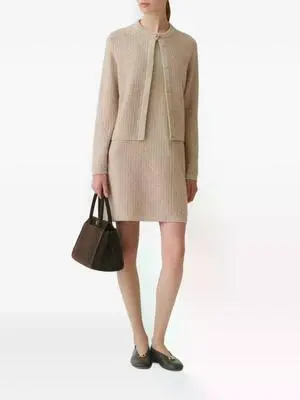Fabiana Filippi Sequin-embellished Knitted Midi Dress - Neutrals