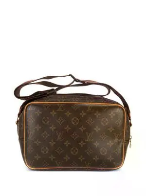 LOUIS VUITTON Monogram Reporter Shoulder Bag - Brown