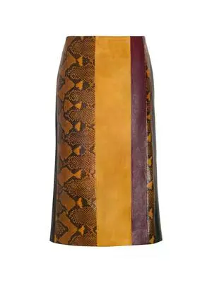 Proenza Schouler Sirine Pieced Leather Skirt
