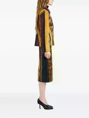 Proenza Schouler Sirine Pieced Leather Skirt
