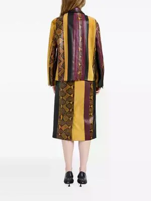 Proenza Schouler Sirine Pieced Leather Skirt