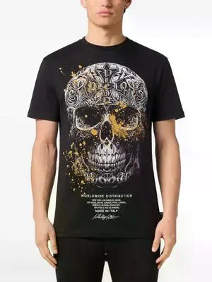 Philipp Plein Jersey T-shirt Skull Baroque Dots