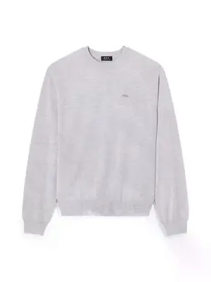 A.p.c. Raglan-sleeve Logo-embroidered Sweater
