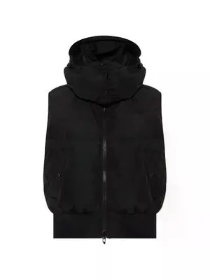 DIESEL® Logo Quilted Hooded Gilet