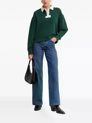 Rag & Bone Contrast-collar Polo Sweatshirt
