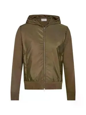 Moncler Panelled Hoodie - Green