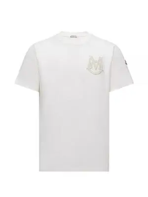Moncler Logo-patch Crew-neck T-shirt - White