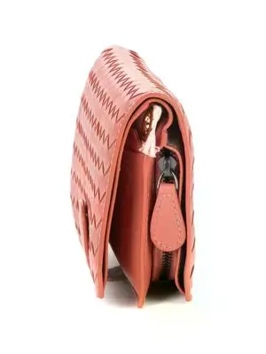 Bottega Veneta Intrecciato Continental Wallet - Pink