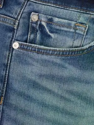 7 For All Mankind Faded-effect Wide-leg Jeans