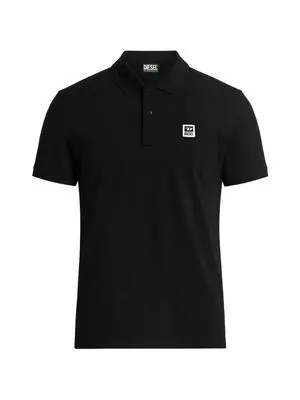 DIESEL® Logo-patch Hopsack Polo Shirt