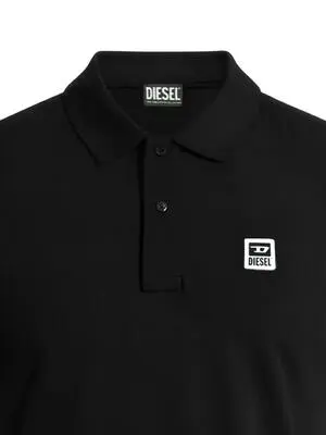 DIESEL® Logo-patch Hopsack Polo Shirt