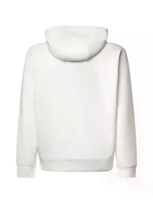 Emporio Armani Logo-embroidered Zip-up Hoodie - White