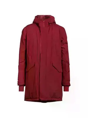 Herno Zip-up Hooded Coat - Red