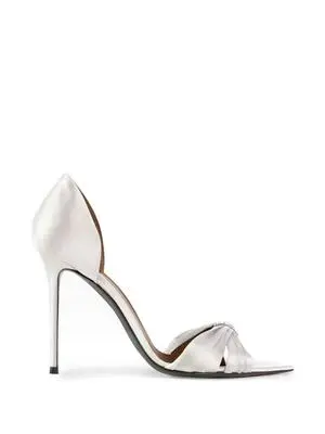 GIUSEPPE ZANOTTI Lumière Rhinestone Embellished Heeled Sandals - White
