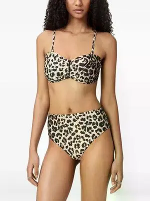 ALLSAINTS Court Leopard-print Bikini Top - Neutrals